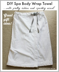 How to Glam up a Spa Body Wrap Towel - Setting For Four Interiors