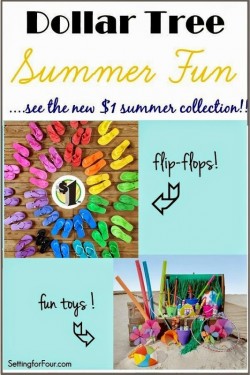 Summer Fun with Dollar Tree - Setting For Four Interiors