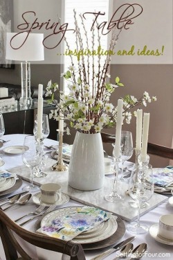 5 Beautiful Spring Table Decor Ideas - Setting For Four Interiors