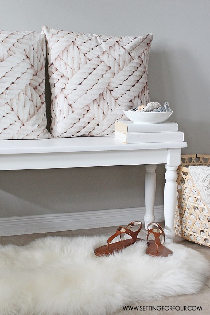 Painted Bench Makeover - DIY Home Decor Idea - Setting For Four Interiors