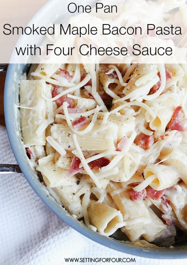 One Pan Smoked Maple Bacon and Four Cheese Pasta - Setting For Four ...
