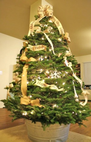 10 Plus DIY Christmas Tree Containers - Setting For Four Interiors