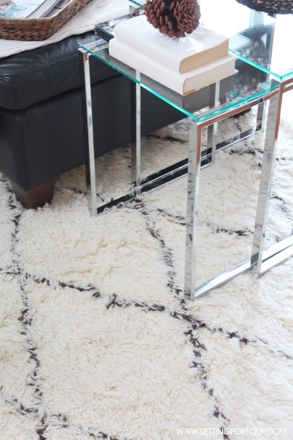 Rustic Glam Living Room + New Rug - Setting For Four Interiors