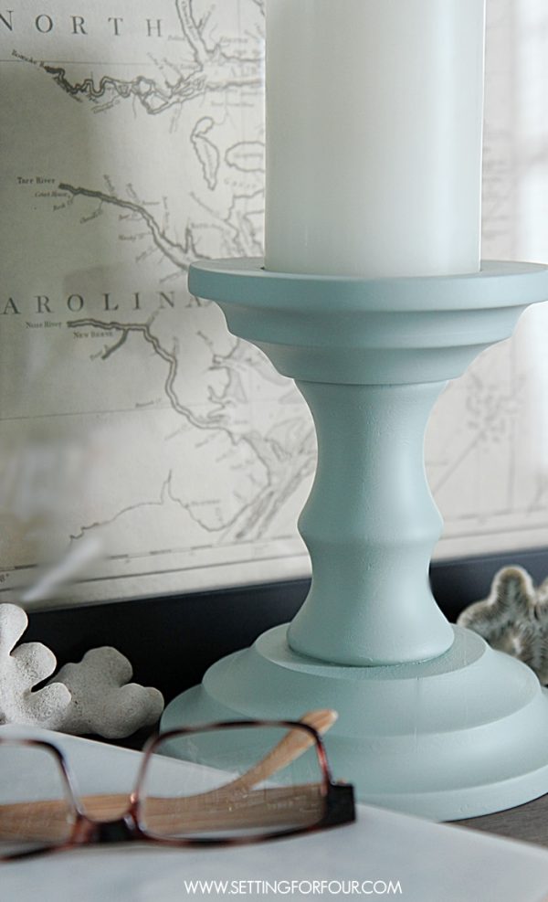 Painted Candlesticks - Beautiful DIY Home Decor - Setting For Four ...