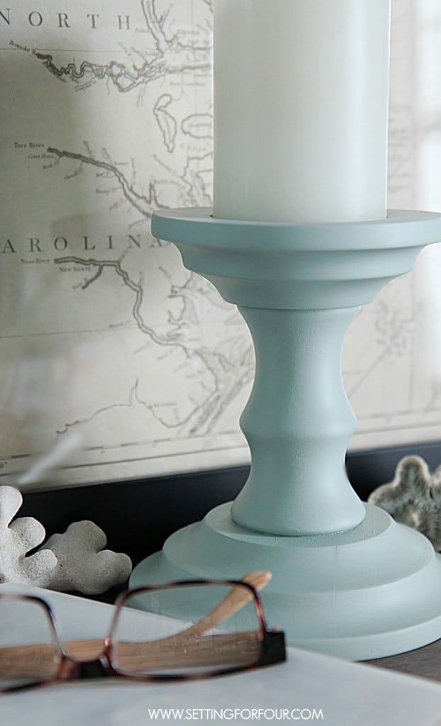 Painted Candlesticks - Beautiful DIY Home Decor - Setting For Four ...