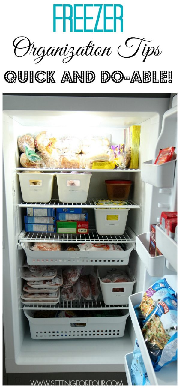 Five Easy Freezer Organizing Ideas - Setting For Four Interiors