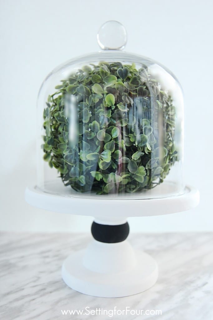 Easy, Affordable DIY Glass Cloche - Setting For Four Interiors
