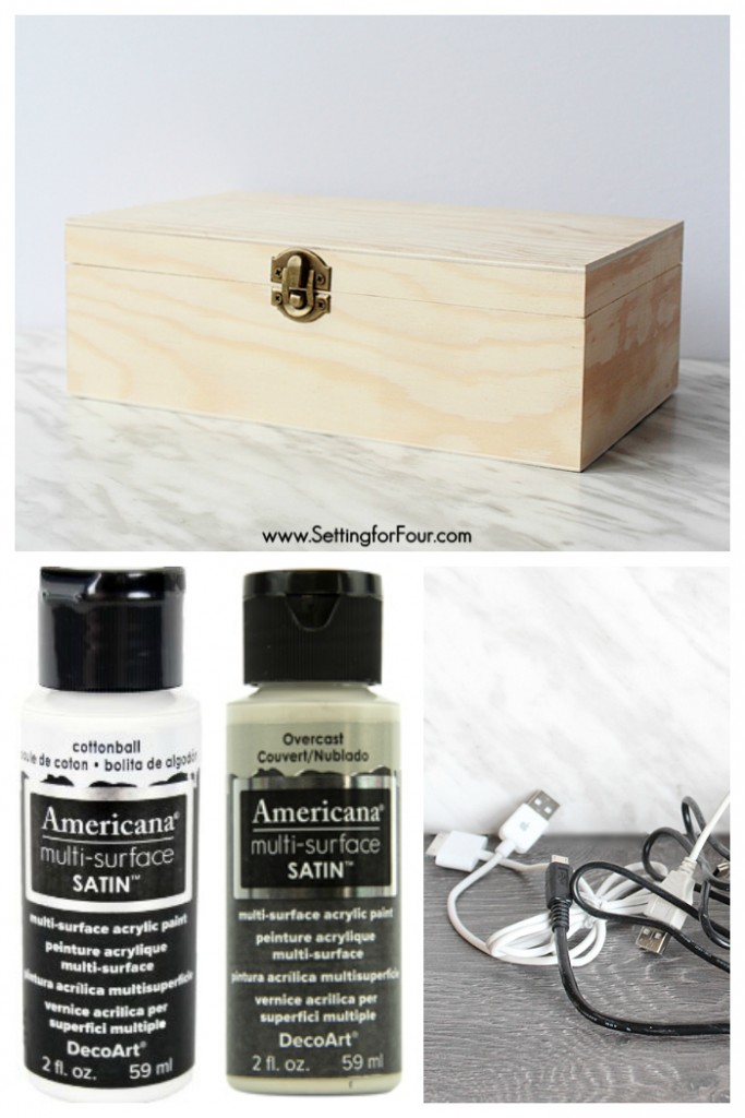 DIY Cable Storage Box Organizer - Setting For Four Interiors
