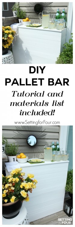 DIY Pallet Bar - Instructions to Make! - Setting For Four Interiors