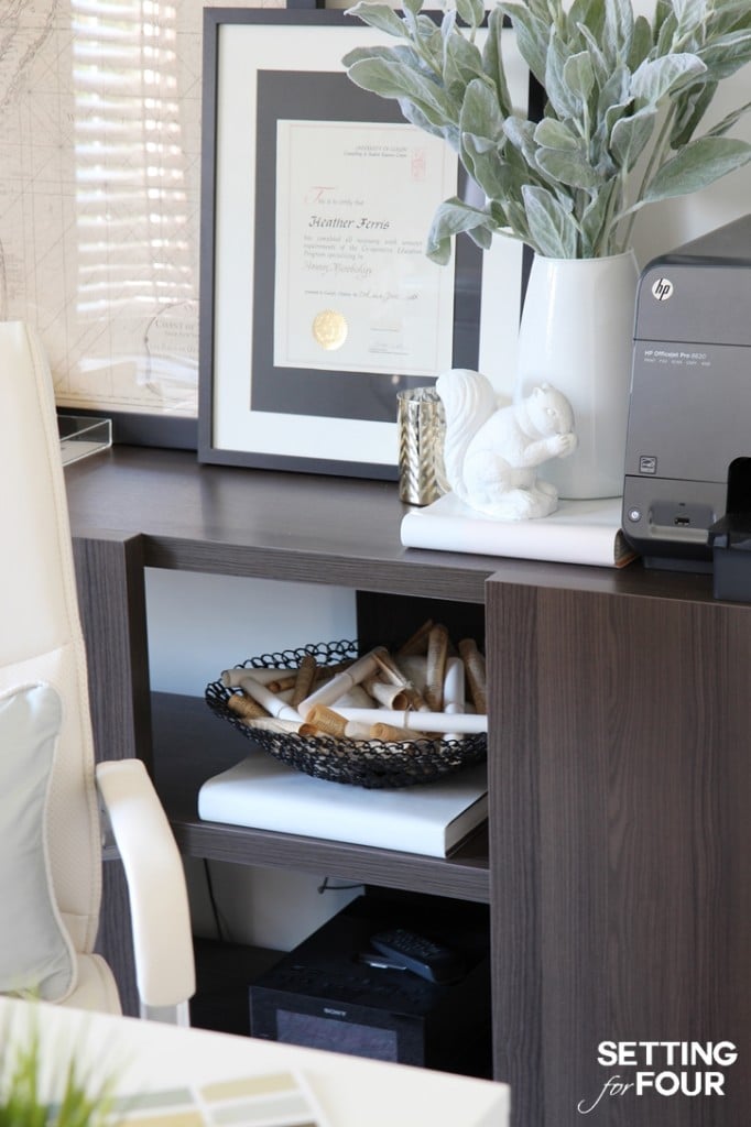 Home Office Makeover - Before and After - Setting For Four Interiors