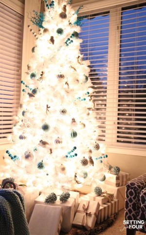 Christmas Lights at Night Home Tour - Setting For Four Interiors