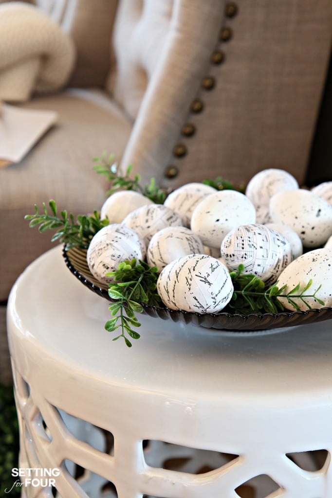 Easter decorating ideas with Easter Eggs - Setting For Four Interiors