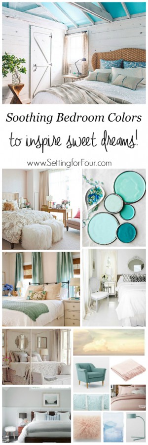 Soothing Bedroom Color Schemes Setting For Four Interiors