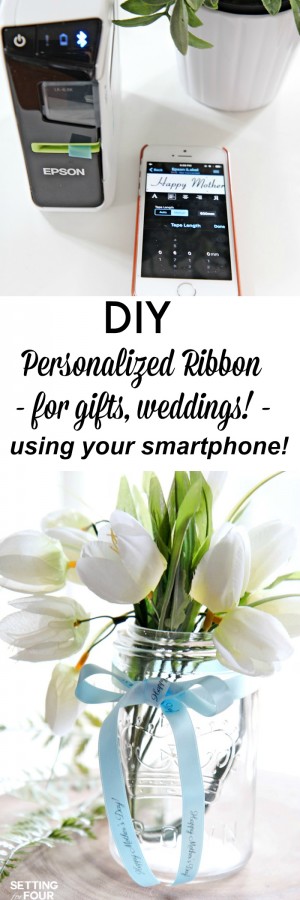 Organize & Gift with Personalized Labels & Ribbon - Setting For Four ...