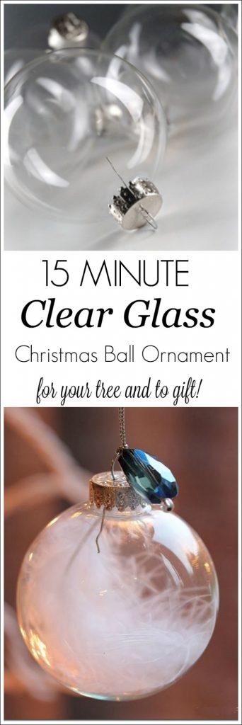 15 Minute Clear Ball Christmas Ornament Setting For Four Interiors