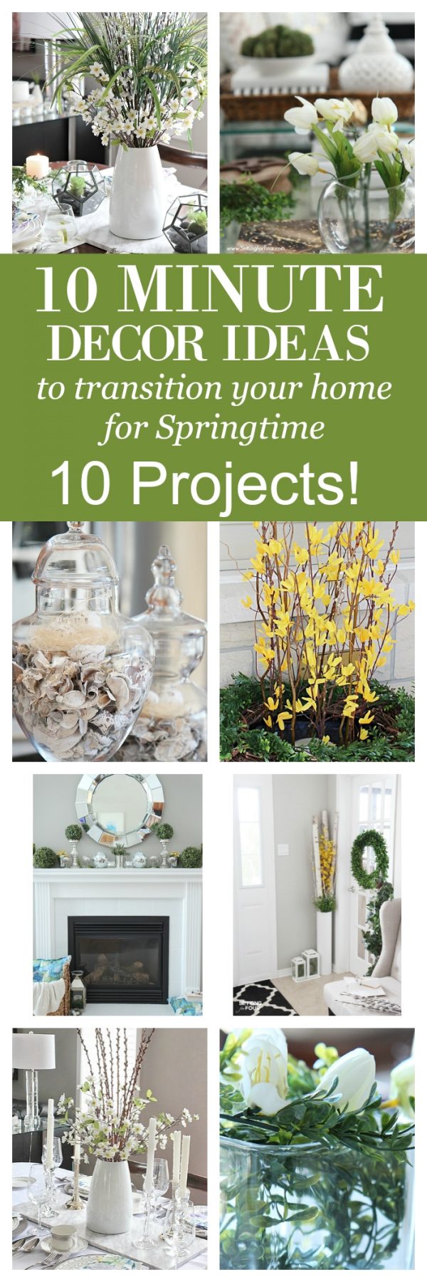 10 Minute Decor Ideas to Transition Your Home for Springtime - Setting ...