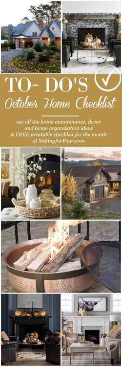 October Home Checklist - Home Improvement & Fall Home Ideas - Setting ...