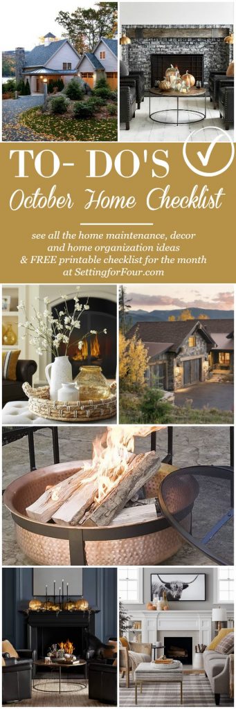 October Home Checklist - Home Improvement & Fall Home Ideas - Setting ...