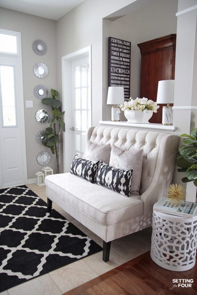 5 Simple Spring Entryway Decor Ideas - Setting For Four Interiors