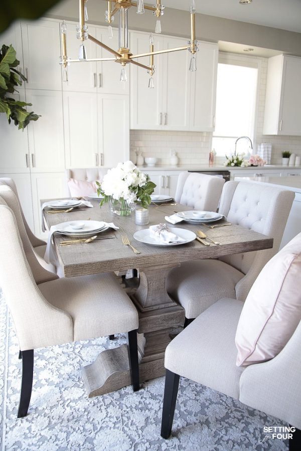 Light and Bright Spring Kitchen Decor Ideas - Setting For Four Interiors