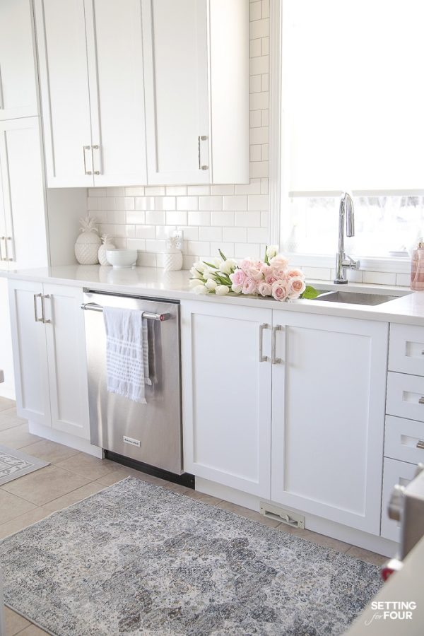 Light and Bright Spring Kitchen Decor Ideas - Setting For Four Interiors