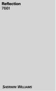 Sherwin Williams Reflection - Gray Paint Color - Setting For Four Interiors