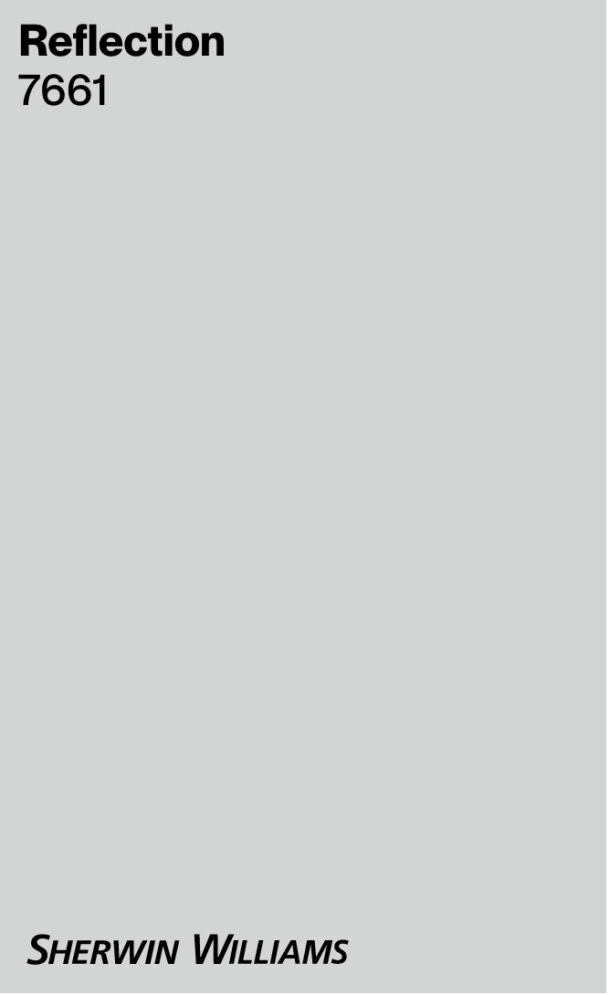 Sherwin Williams Reflection - Gray Paint Color - Setting For Four Interiors