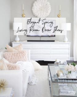 Elegant Spring Living Room Decorating Ideas - Setting For Four Interiors