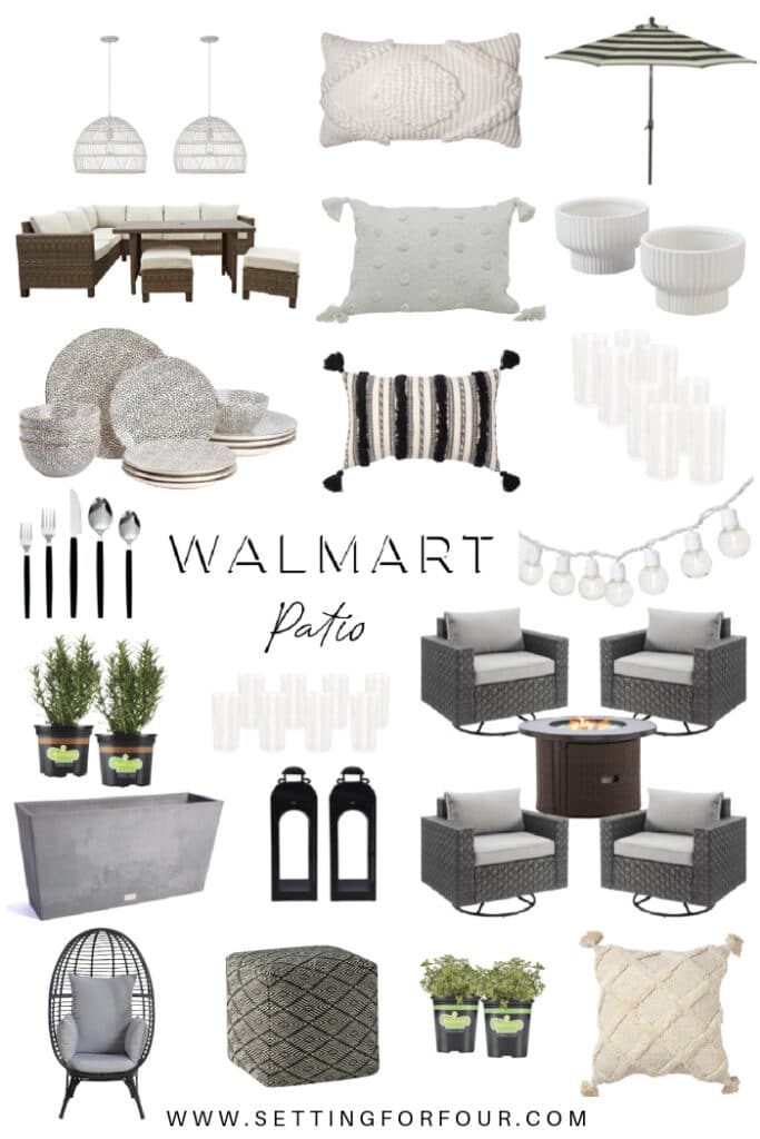 Beautiful Patio Makeover Ideas with Walmart! - Setting For Four Interiors