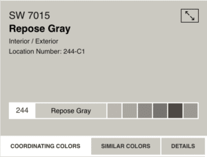 Repose Gray–Undertones & Coordinating Colors - Setting For Four Interiors