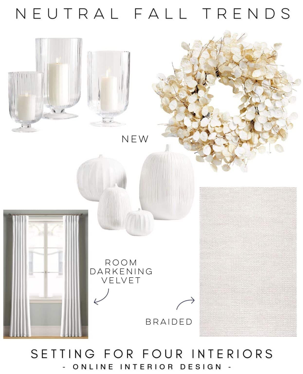 Neutral Fall Home Trends - Setting For Four Interiors
