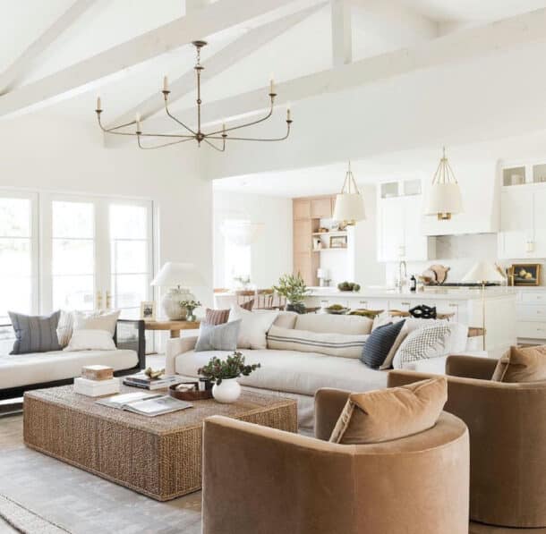 How To Arrange Furniture With An Open Concept Floor Plan - Setting For ...