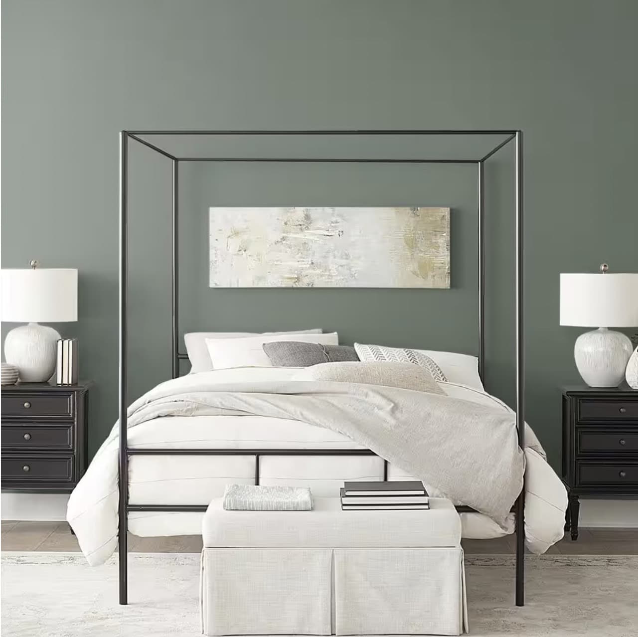 Beautiful Whole House Green Color Palette - Setting For Four Interiors