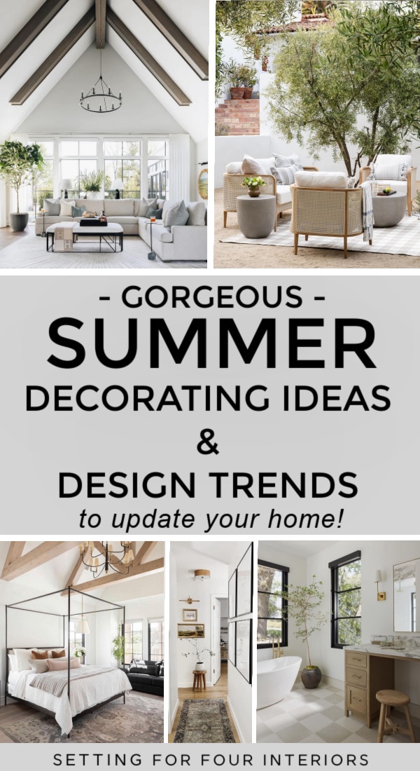 Easy Summer Decor Ideas and Design Trends To Update Your Home - Setting ...