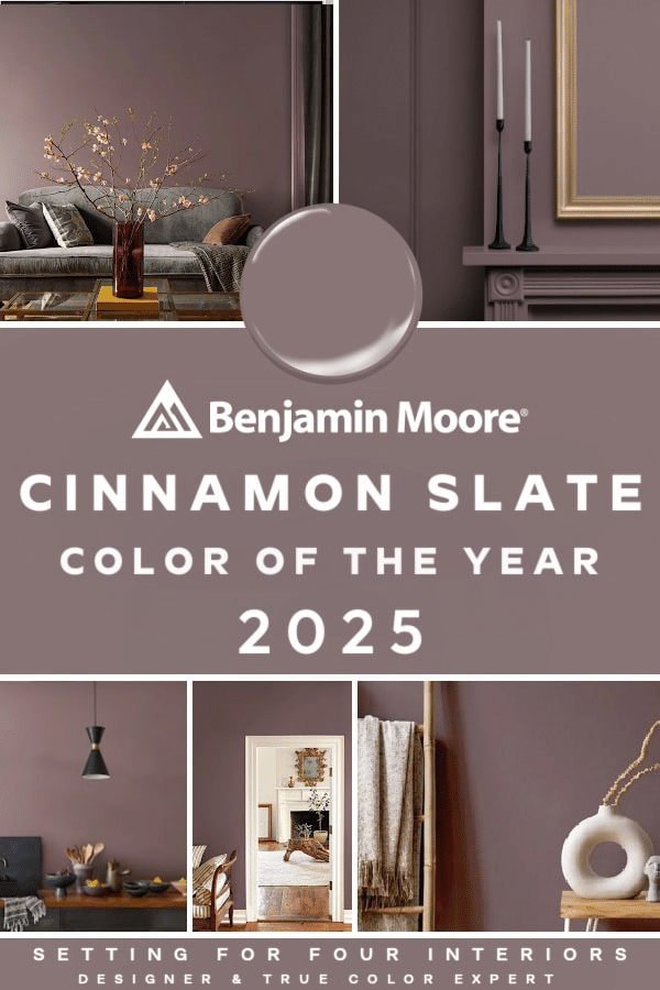Benjamin Moore Cinnamon Slate - Color Review & Color Of The Year 2025 - Setting For Four Interiors
