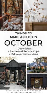 October Home Checklist - Home Improvement & Fall Home Ideas - Setting For Four Interiors