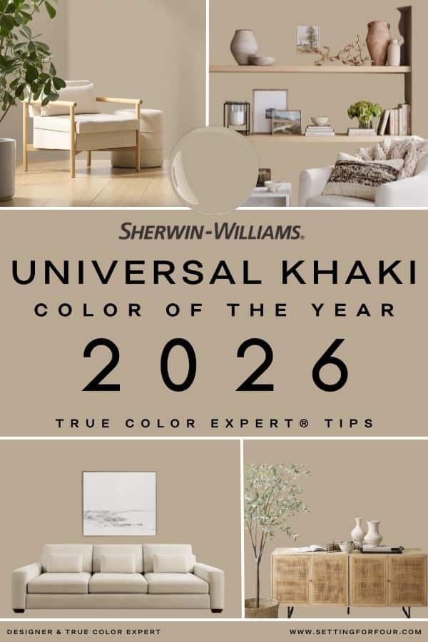 Sherwin Williams Color of the Year 2026: Universal Khaki - Setting For ...